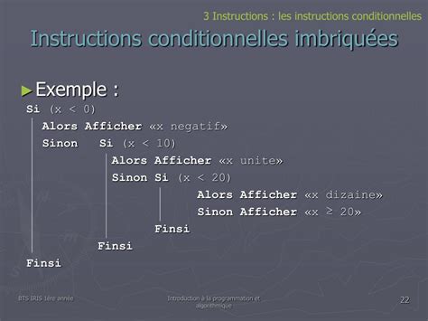 Ppt Initiation à La Programmation Et Algorithmique Cours 2 Powerpoint Presentation Id 7059724