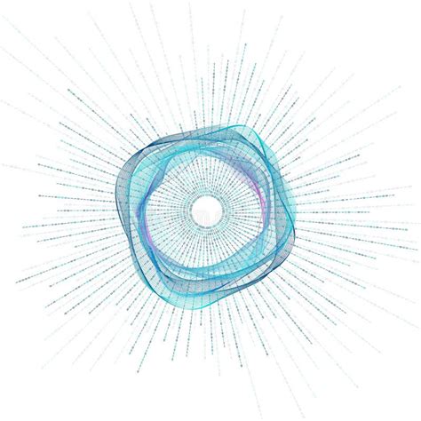 Digital Innovation Technology Big Data Abstract Binary Shape With