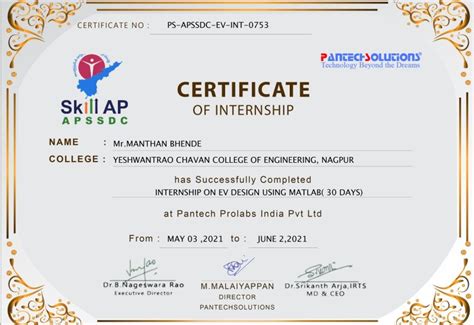 Manthan Bhende On Linkedin Apssdc Internship