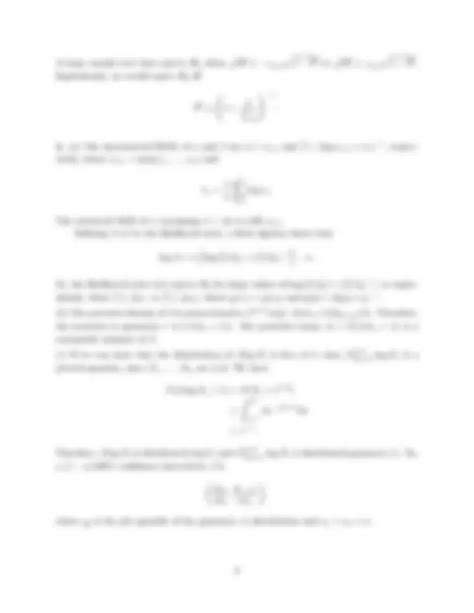 Solution To Final Exam Theory Of Inference Stat 611 Exams Statistics Docsity