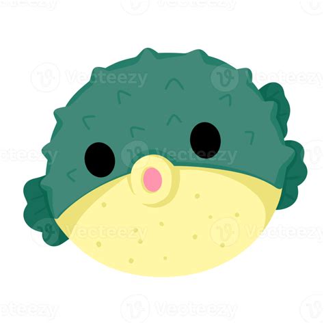 Puffer Fish Cartoon Sea Animal 16765325 Png