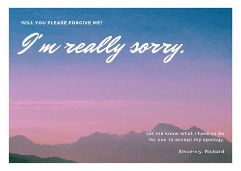 Free Apology Cards Templates To Customize Canva