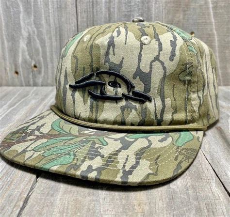 Old Rope Hat Mossy Oak Greenleaf W 3d Af Waterfowl Logo Russells