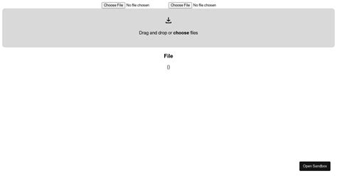 dropzone forked codesandbox