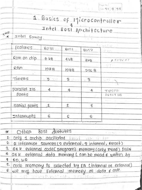 basics of microcontroller and intel 8051 architecture pdf