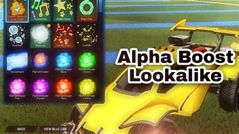 Rocket League Alpha Boost Lookalike Youtube