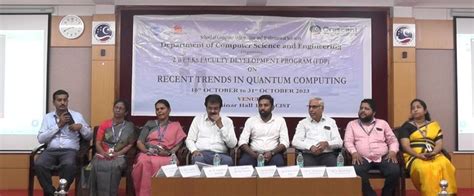 Bsa Crescent Institute Of Science And Technology On Linkedin Quantumcomputing Fdp