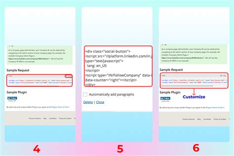 how to add linkedin follow button to your website