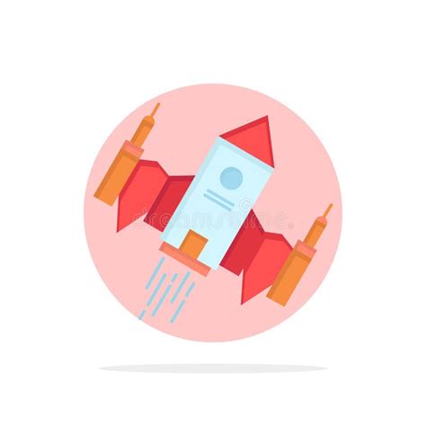 Spacecraft Spaceship Ship Space Alien Flat Color Icon Vector Stock Vector Illustration Of