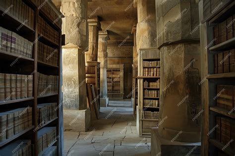 Premium Photo The Great Old Library Of Alexandria Ancient Egypt Illustration