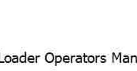 International H 100b Pay Loader Operators Manual Imgur