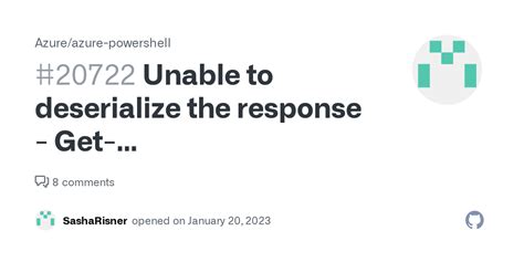 Unable To Deserialize The Response Get Azdatafactoryv2pipeline