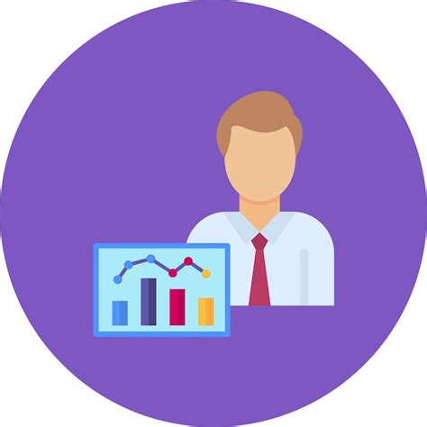 Premium Vector Data Analyst Flat Illustration