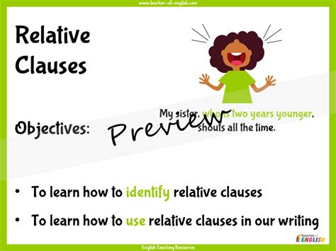 Relative Clauses Year 5 And 6 Teaching Resources