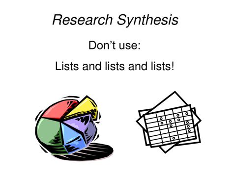 PPT Research Synthesis PowerPoint Presentation Free Download ID