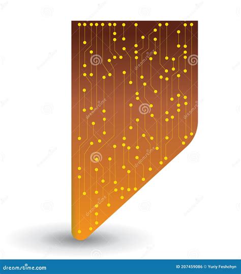 Microchip Jpeg Background Microprocessor Visualization In A Chip Yellow Solder Scheme On A