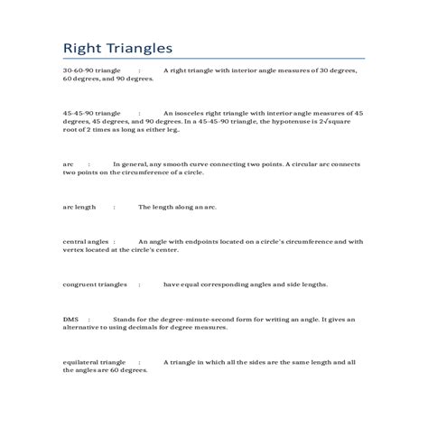 And Cotangent Ratios Any Ratio The Side Lengths Right Triangle