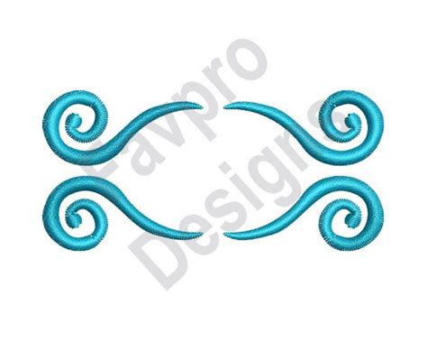 Scroll Machine Embroidery Design Etsy