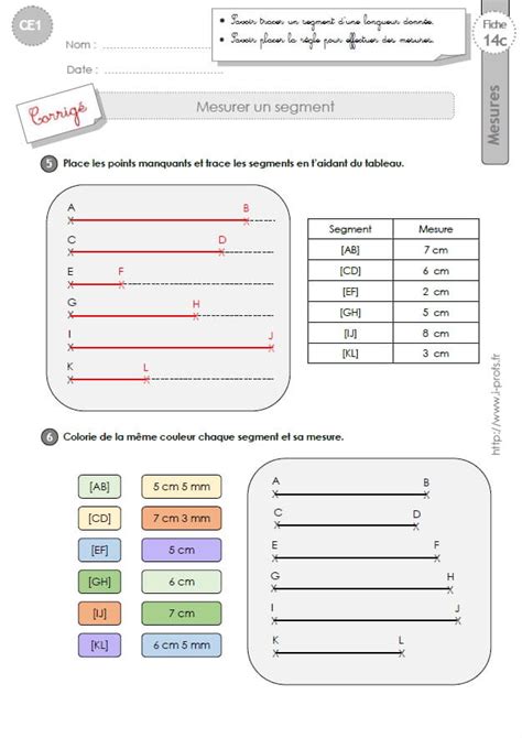 Ce1 Exercices Comment Mesurer Un Segment En Ce1 Cycle 2