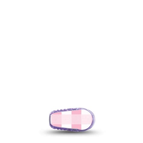 Expressionmed Pink Gingham Dexcom G6 Transmitter Sticker