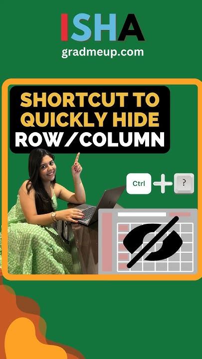 shortcut to quickly hide row column excel tutorial training career