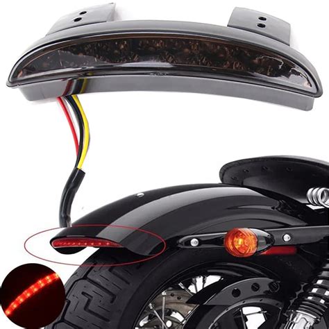 Sportster Under Fender Led Tail Light With Turn Signal Brake And Day Ru