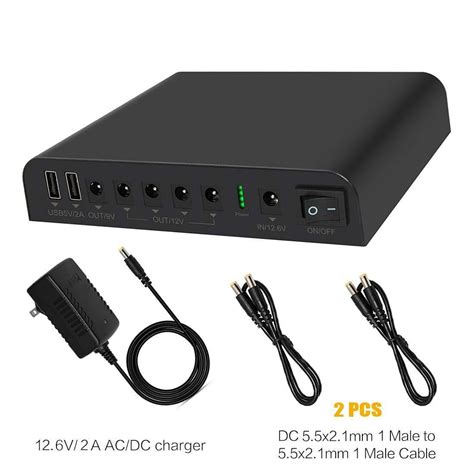 36W 18W Mini DC UPS 8800mAh Lithium Battery DC UPS With Intelligent Circuit Design UPS And