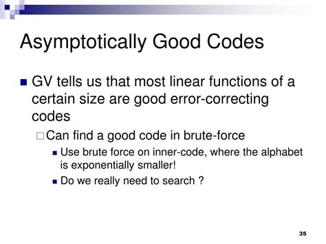 Ppt Asymptotically Good Binary Code With Efficient Encoding And Justesen Code Powerpoint