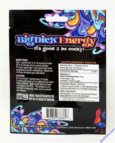 Big Dick Energy Male Enhancement Honey Sachet