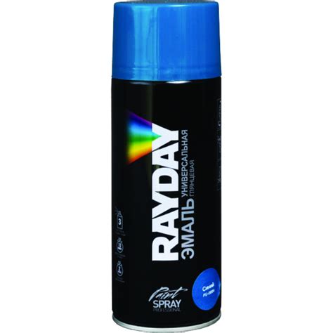 Акриловая краска аэрозоль Rayday синяя 520 мл 12 PU-0004 135007 ...