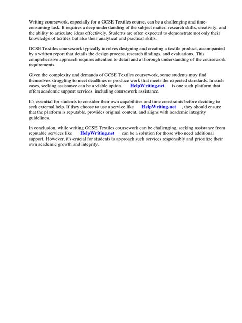 Gcse Textiles Coursework Order Pdf Textiles Clothing