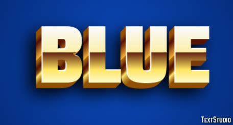 Blue Text Effect And Logo Design Word