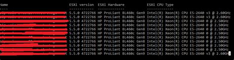 Get Esxi Version And Cpu Model Via Powercli Jordansphere