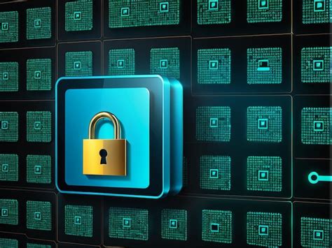 Premium Photo Locked Data Files Screen Displaying A Series Of File Icons Lock Symbol Digital