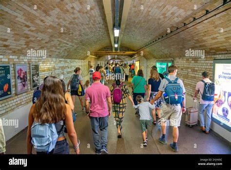 Metropolitan District And Circle Line Link Intersection Zone In Piccadilly Lines With Passenger