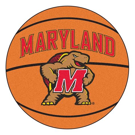 27 Round Maryland Terrapins Basketball Mat