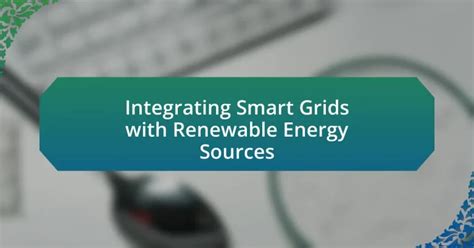 Integrating Smart Grids With Renewable Energy Sources • Za