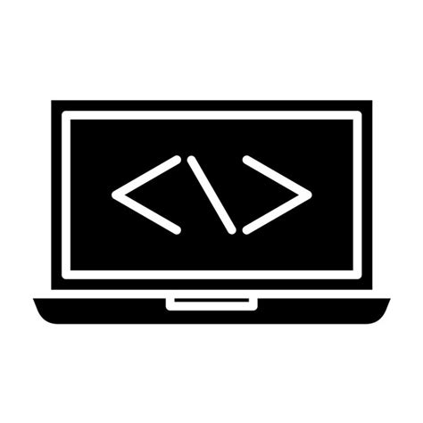 Premium Vector Vector Design Laptop Coding Icon Style
