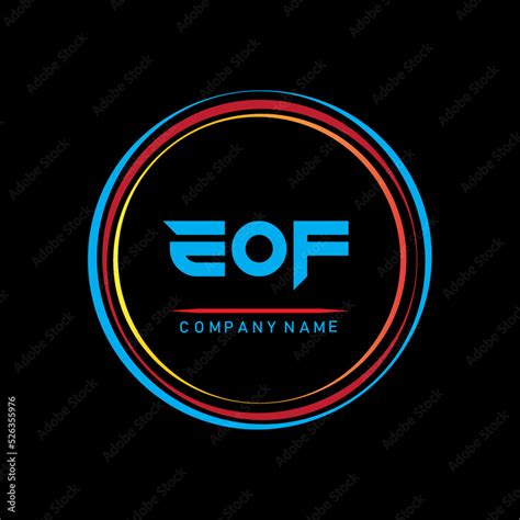 Vetor De Eof Typography For Technology Eof Letter Designs For Logos Posters Invitations