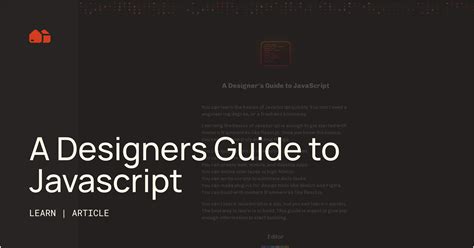 A Designers Guide To Javascript Article No Code Supply Co