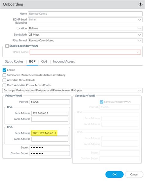 Enable Ipv6 Networking For Remote Networks