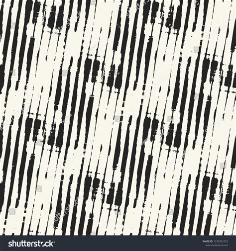 Monochrome Hatching Stroke Textured Subtle Zigzag Stock Vector Royalty