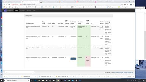 web interface format issue webinterface urbackup discourse