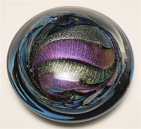 Lot Rollin Karg Contemporary Art Glass Paperweight