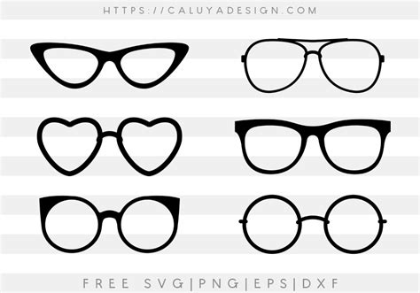 Free Glasses Bundle Svg Png Eps Dxf By Artofit
