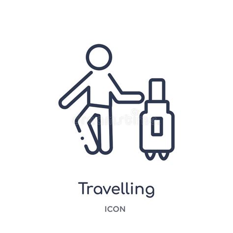 Linear Travelling Icon From Activity And Hobbies Outline Collection Thin Line Travelling Vector