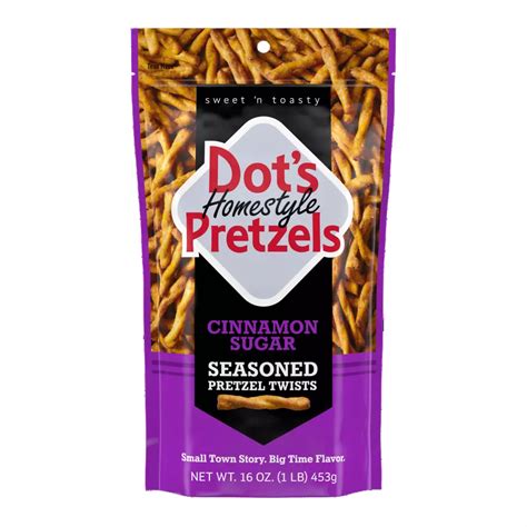 Dots Homestyle Pretzels Honey Mustard Seasoned Pretzel Twists 16 Oz Bag