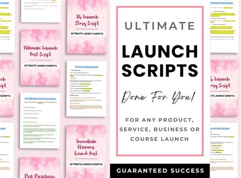 Launch Scripts Templates Launch Email Scripts Membership Etsy
