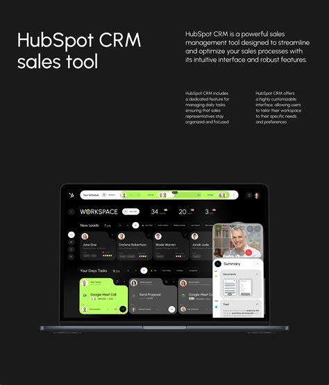 HubSpot CRM SaaS UX UI Design Behance