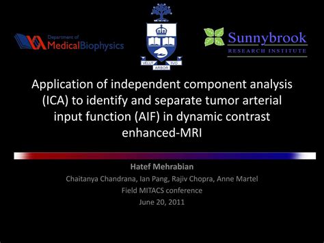 application of independent component analysis ica to identify and